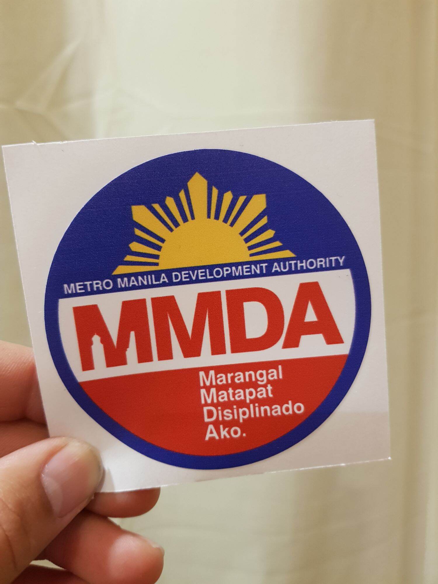 mmda car logo sticker | Lazada PH