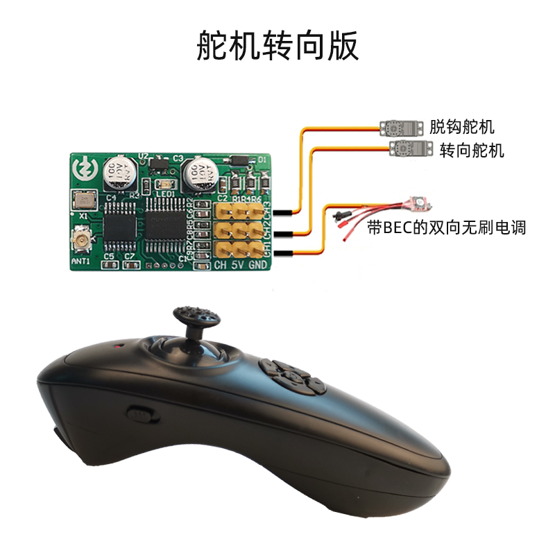 Rx01s Three-Channel One-Handed Remote Control Receiver Lath Car Model ...