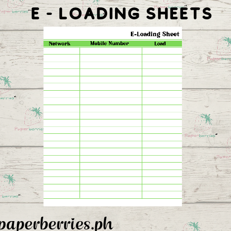 e-loading sheets 50 sheets | Lazada PH