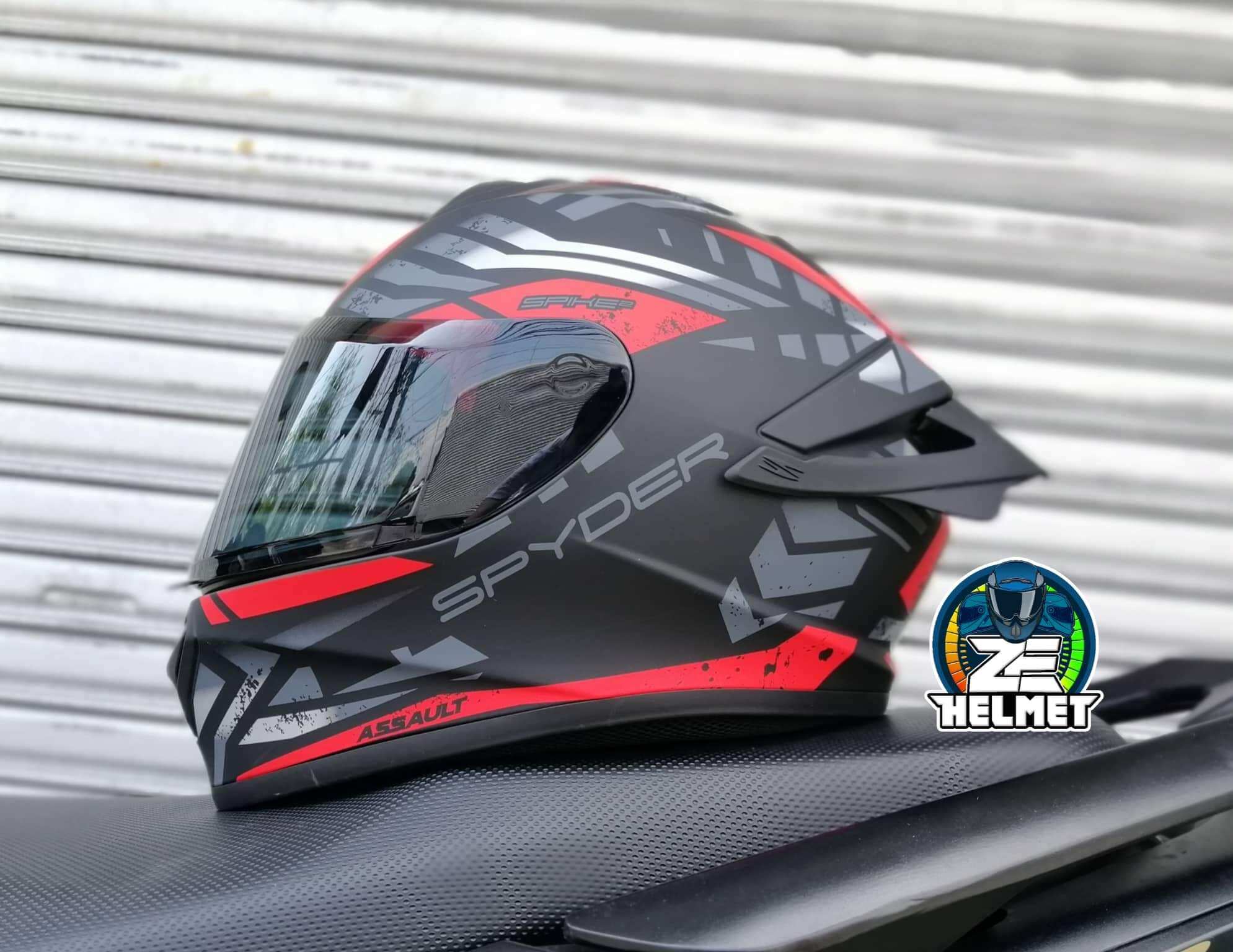 SPYDER SPIKE 2 GD ASSAULT S8 MATTE BLACK RED | Lazada PH