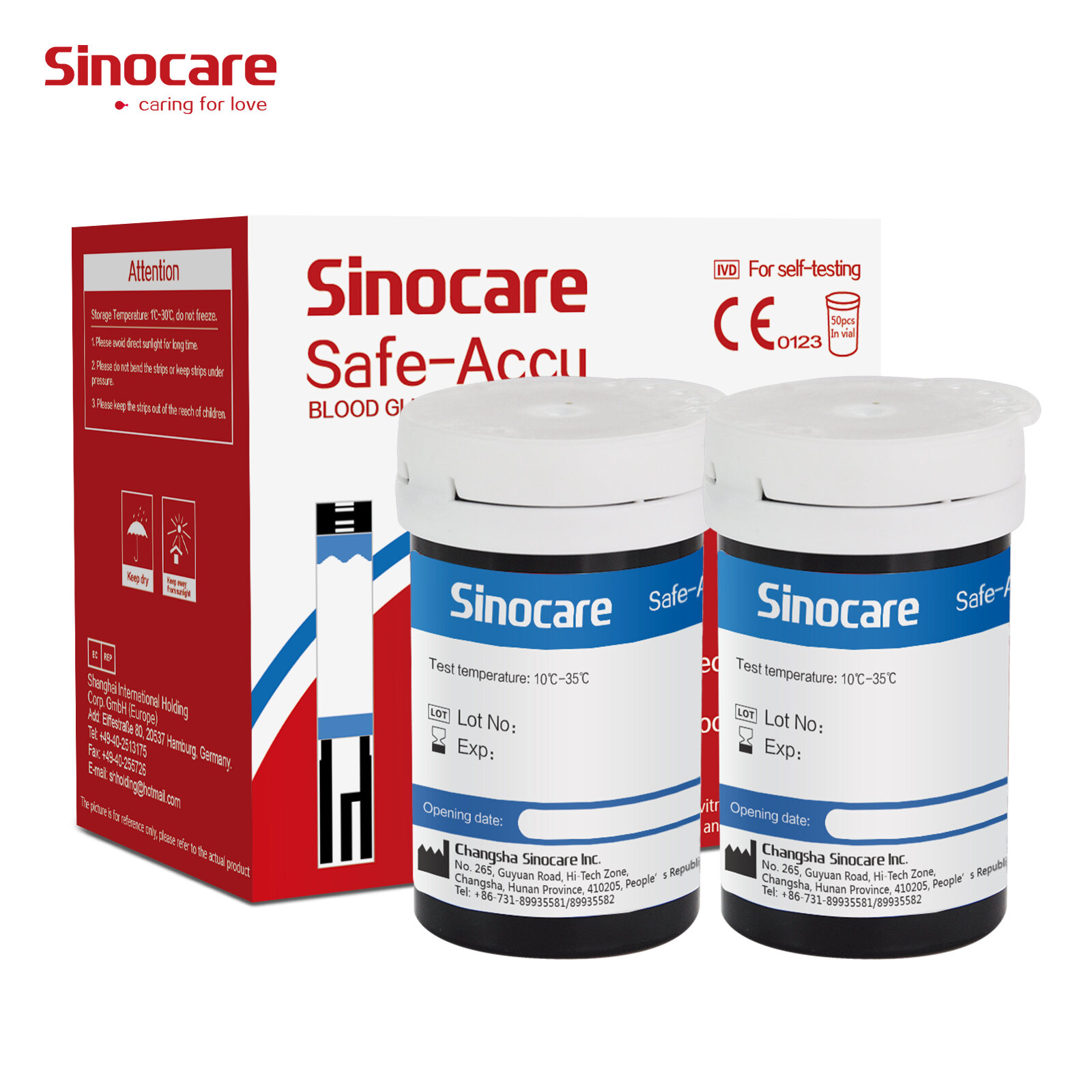 Sinocare Safe Accu Strips Only 50 pcs | Lazada PH