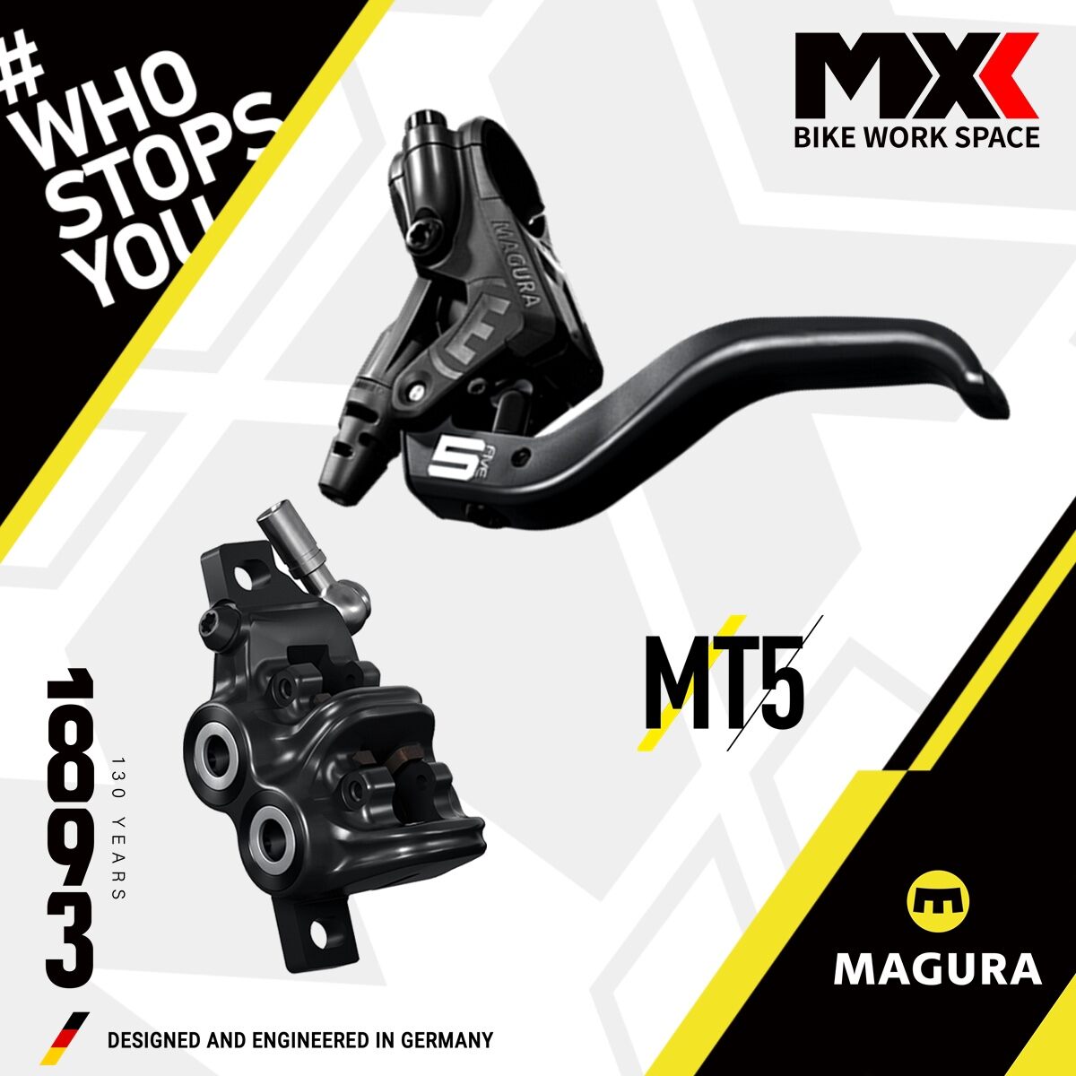 German Magura Magura Mt5 Four Piston Climbing Bicycle Brake Downhill ...
