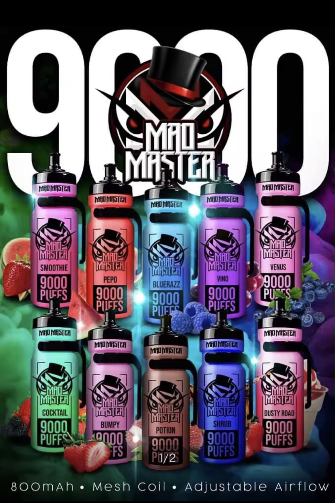 MAD MASTER 9000 PUFFS DISPOSABLE PODS | Lazada PH