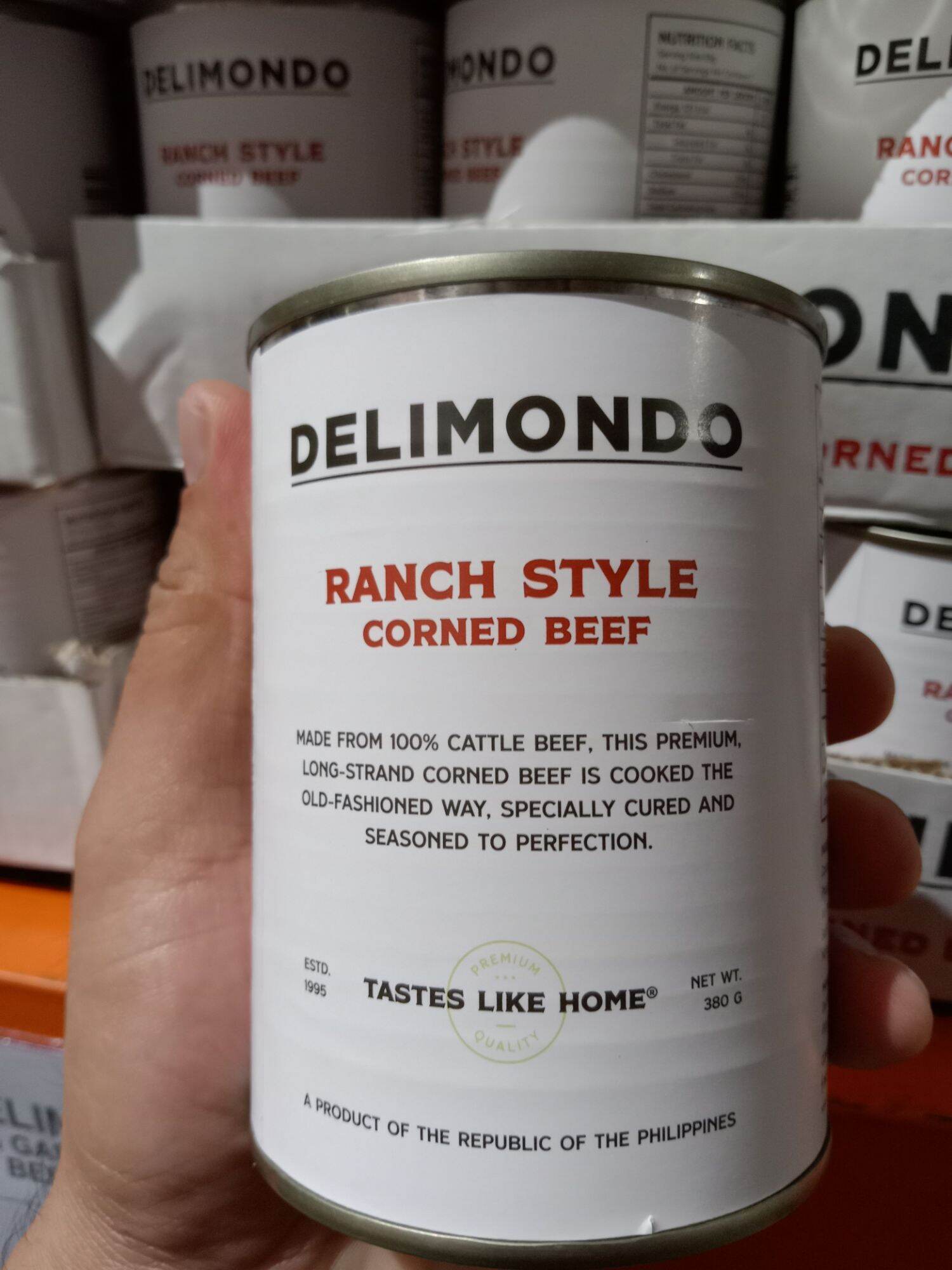 DELIMONDO RANCH STYLE CORNED BEEF 380GRMS (USA) 42608 | Lazada PH