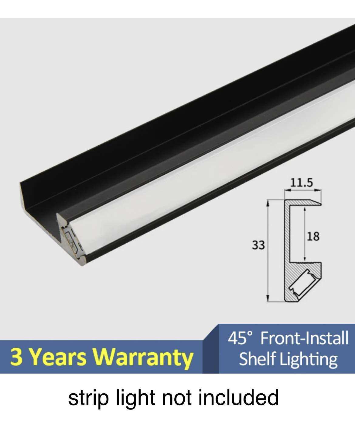 100 cm aluminum led linear light under shelves recessed | Lazada PH