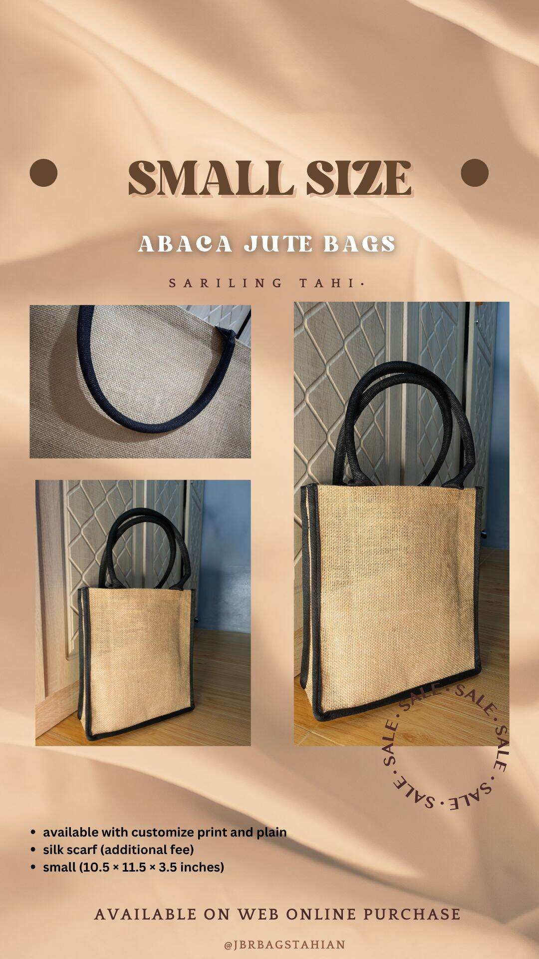 ABACA JUTE LINEN ECO TOTE BAG QUALITY CHEAP SOUVENIR DIRECT PLAIN ...