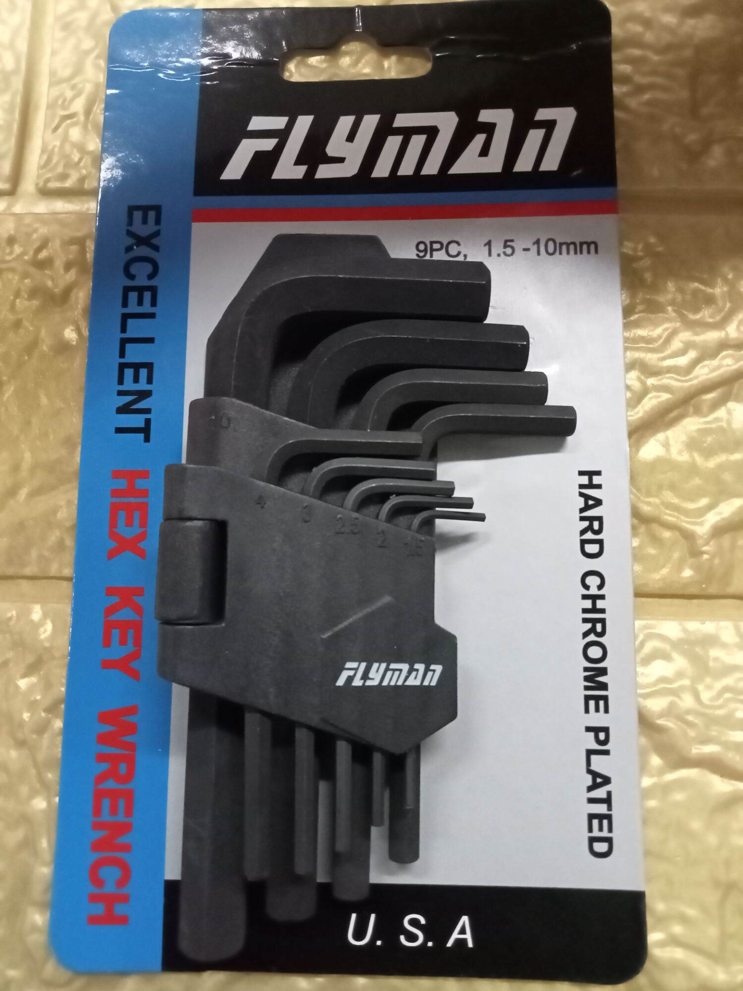 Original FLYMAN 9pcs Short Allen wrench (flower type, ballpoint, Flat ...