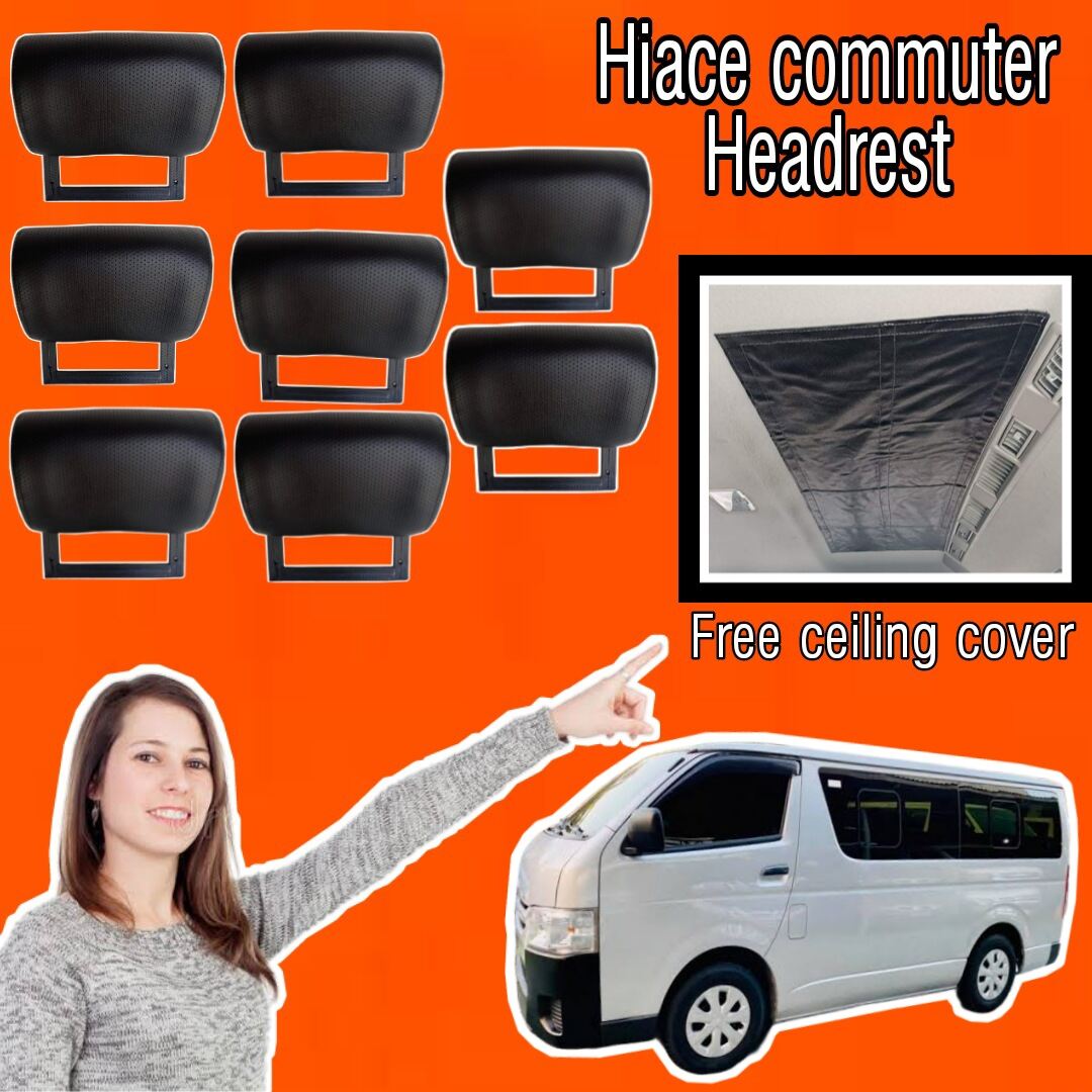 Toyota hiace commuter decontent headrest set 8pcs | Lazada PH