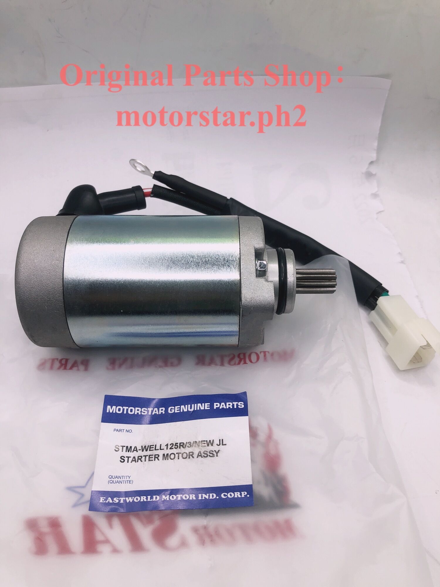 MOTORSTAR WELL125-3/R/JL STARTER MOTOR ASSY | Lazada PH