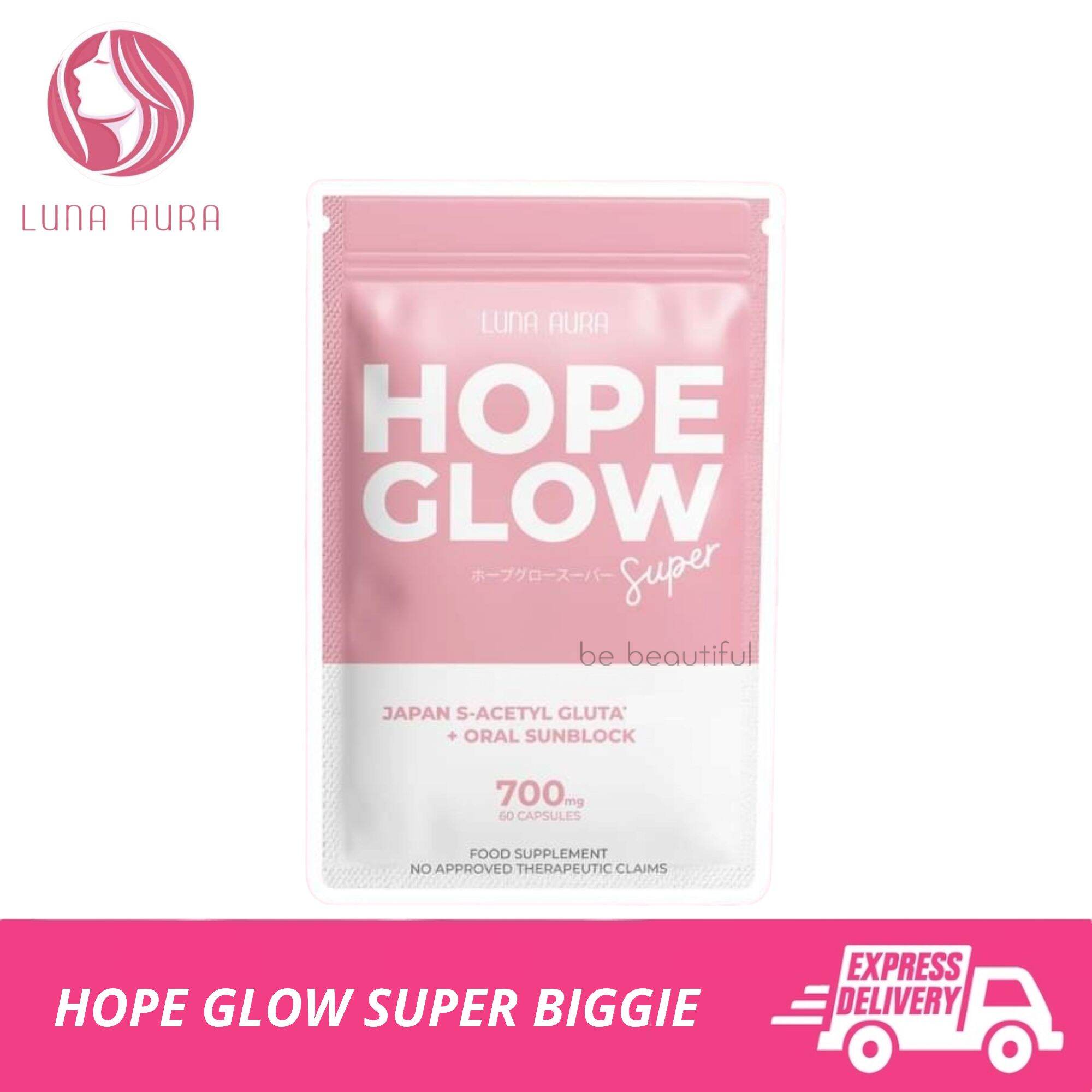 Luna Aura Hope Glow Advanced Glutathione (30 capsules) | Luna Aura Hope ...