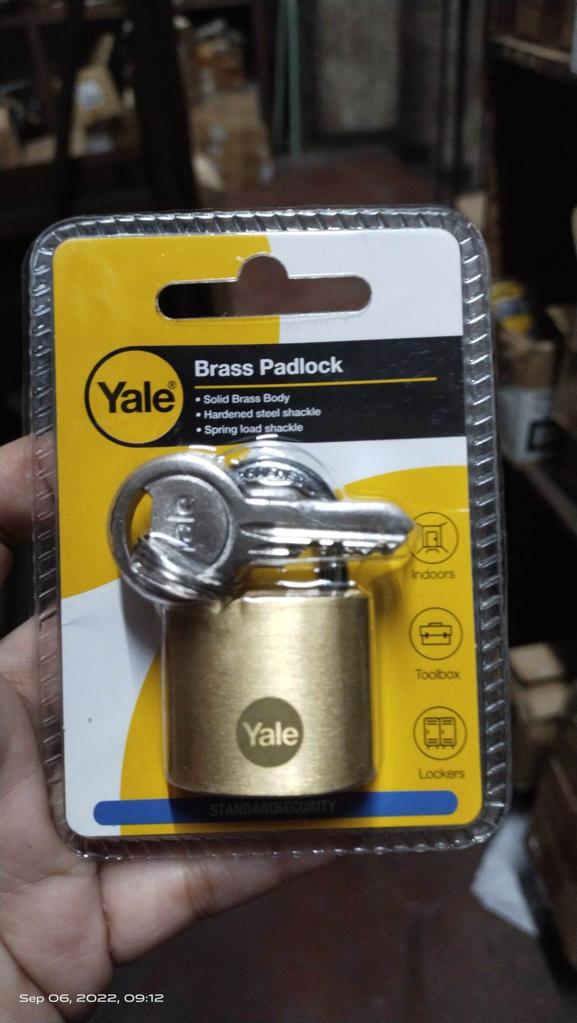 YALE LOCKS YALE OUTDOOR PADLOCKS solid brass body hardened shackle # ...