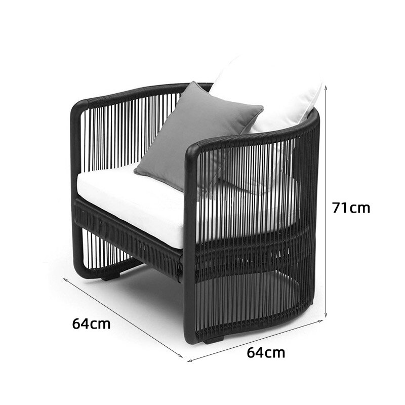 Outdoor Rattan Sofa Combination Courtyard Outdoor Leisure Terrace