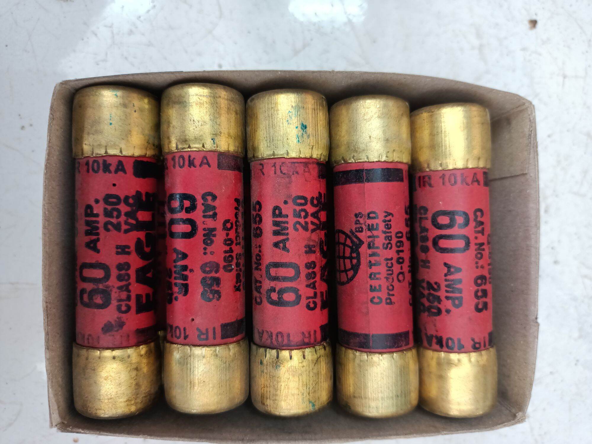 Eagle Electric Cartridge Fuse 250 v.a.c CAT.no.655 60AMP.(EAGLE) 1 ...