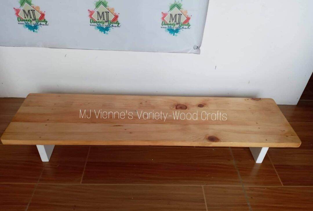 Wooden Dual Monitor Riser | Monitor Stand (T-Legs) | L-90cm/W-23-24cm/H ...