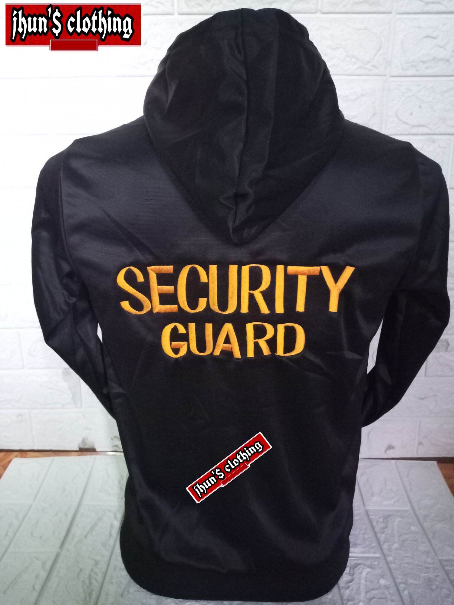 SECURITY GUARD HOODY JACKET EMBROIDERY W/ COMPLETE PATCH | Lazada PH