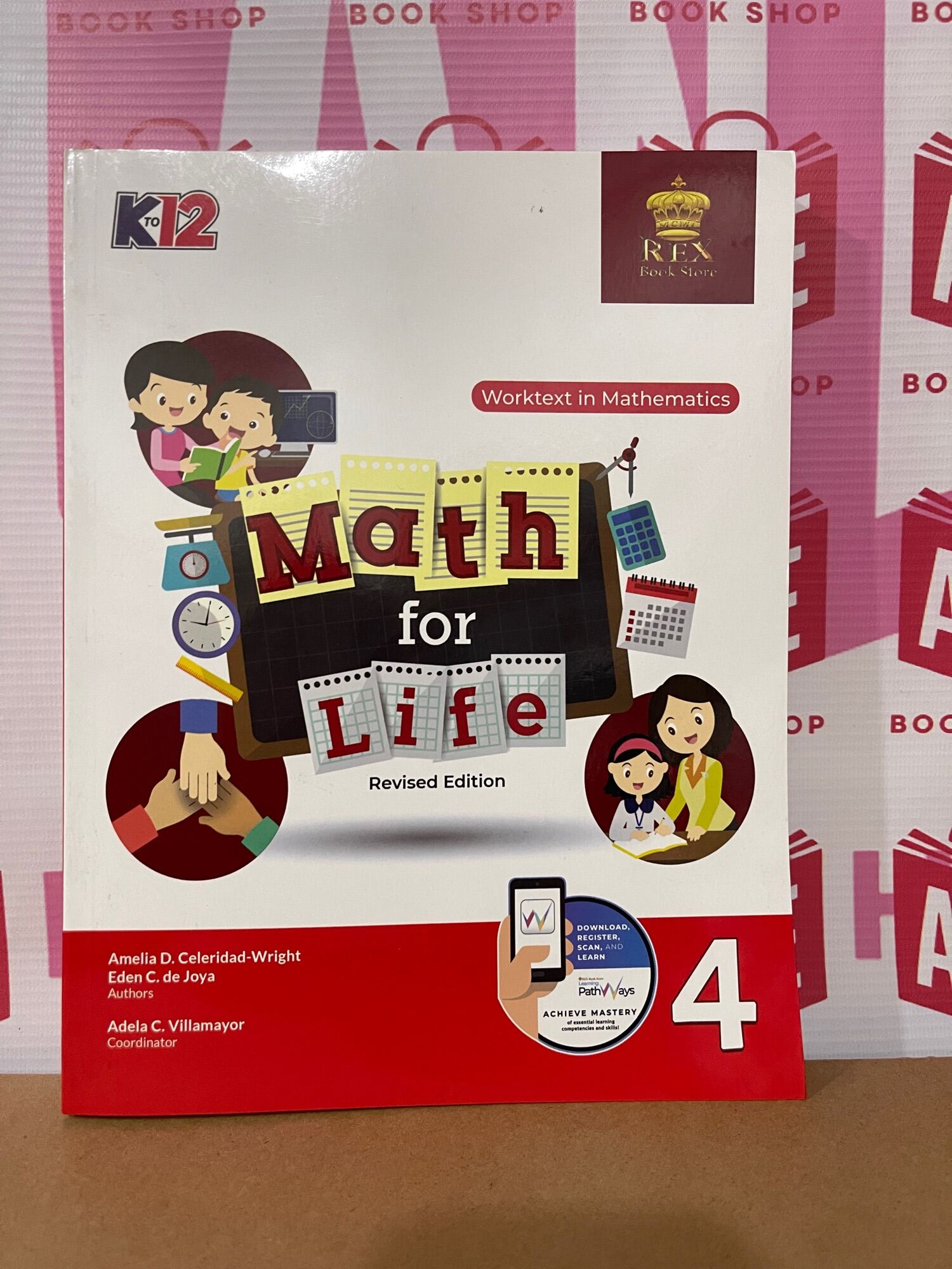 AUTHENTIC Grade 4 Kto12 Math for Life Revised Edition Worktext in Mathematics by Amelia D ...