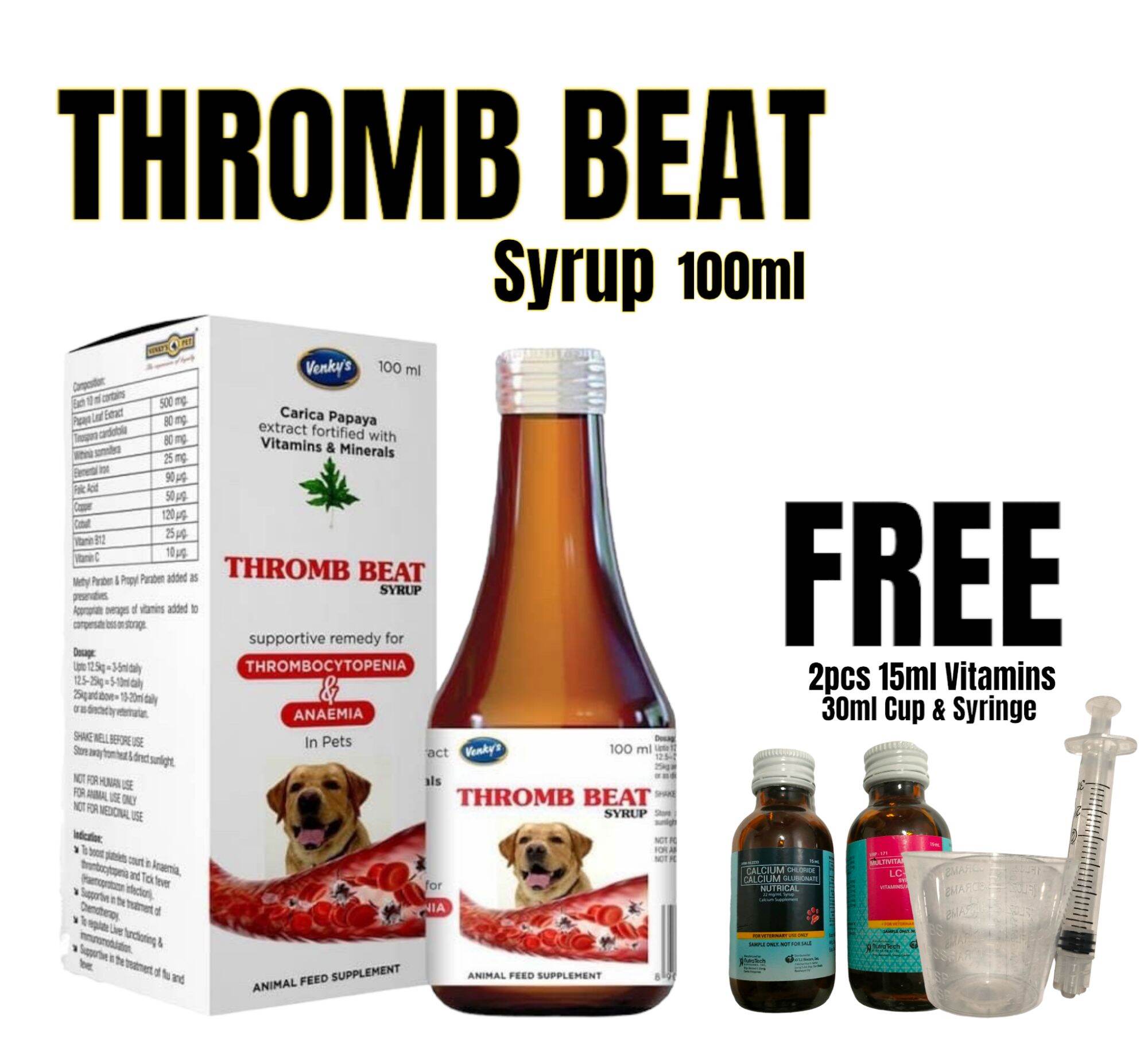 Thromb Beat Syrup 100ml ( w/ Freebies) | Lazada PH Thromb Beat Syrup 100ml ( w/ Freebies) | Lazada PH