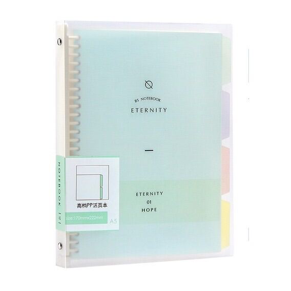 Eternity Refillable Binder Detachable Split Page Notebook with Divider ...