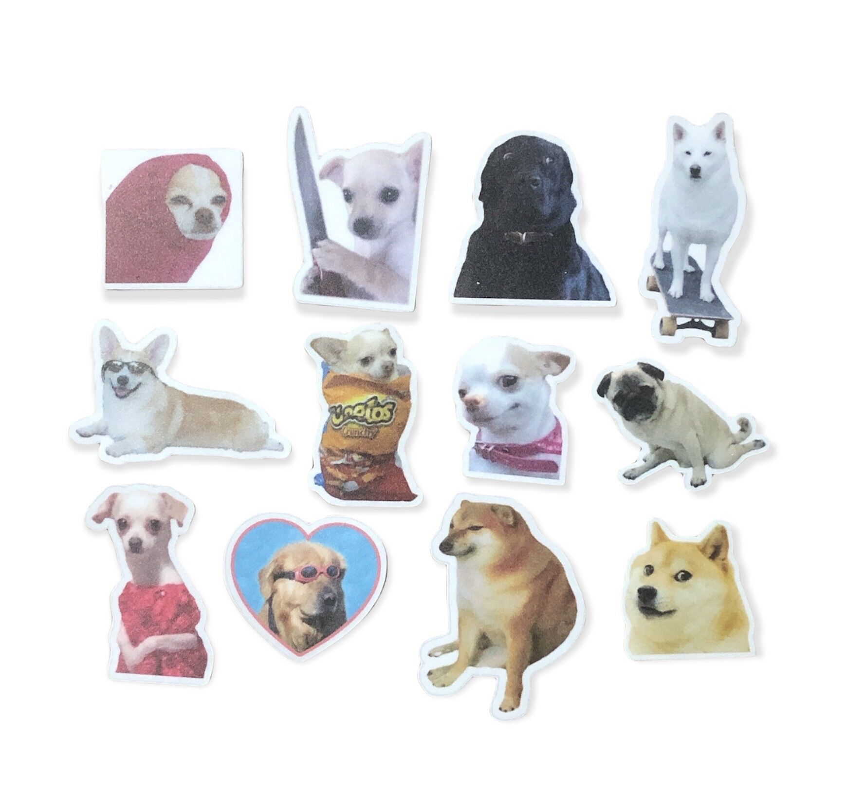 DOG/ CAT MEMES STICKER (WATERPROOF AND SUPER CUTE for journals ...