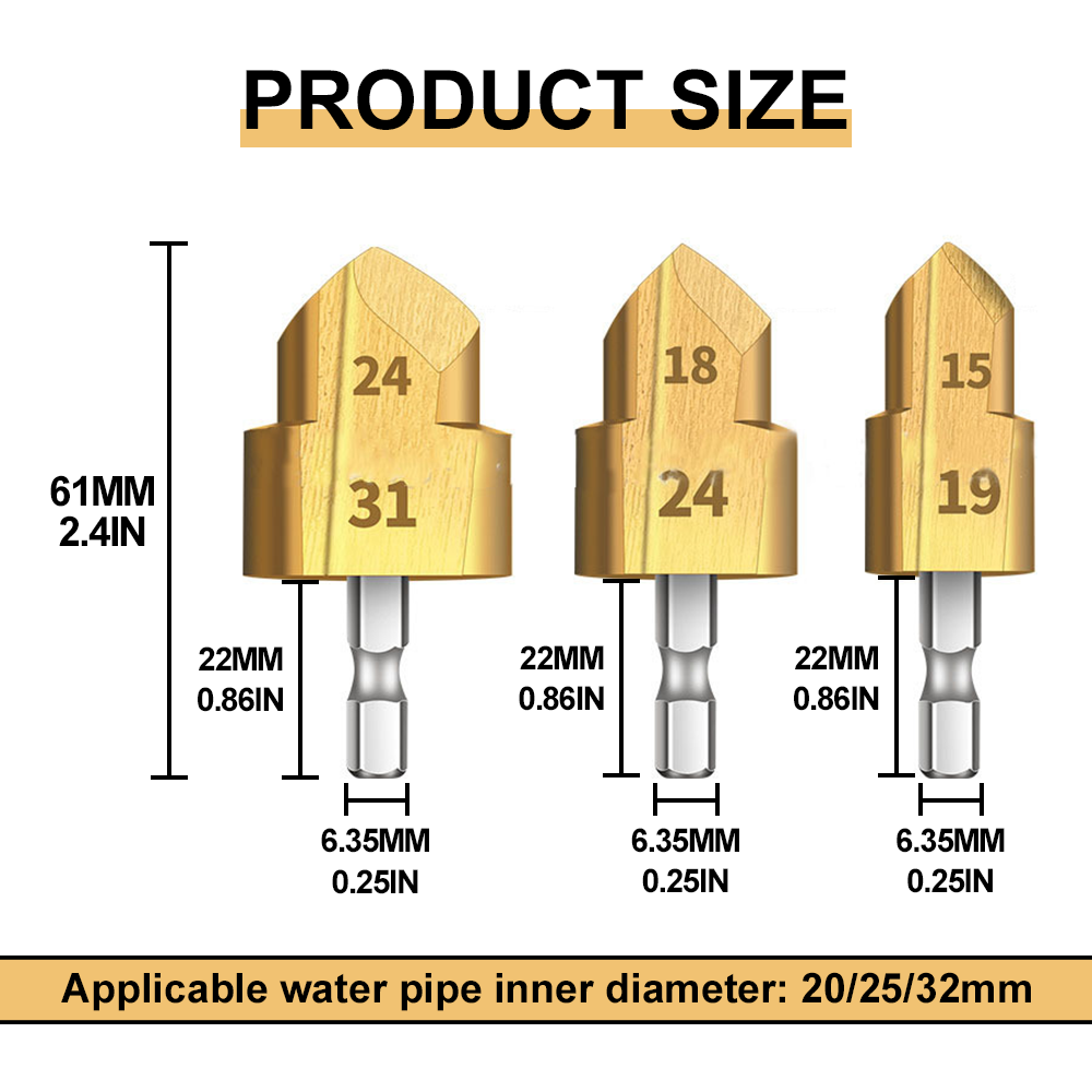 Hexagon Shank PPR Lifting Drill 20/25/32mm Water Pipe Connection Tool ...