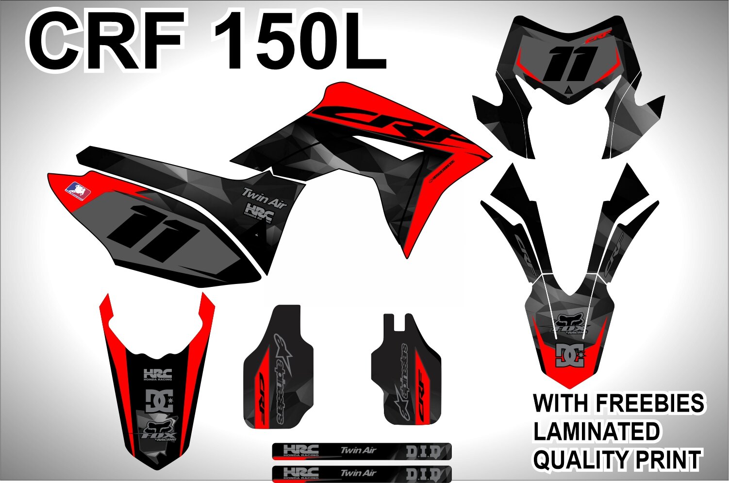 Honda crf 150L decals sticker, Laminated | Lazada PH