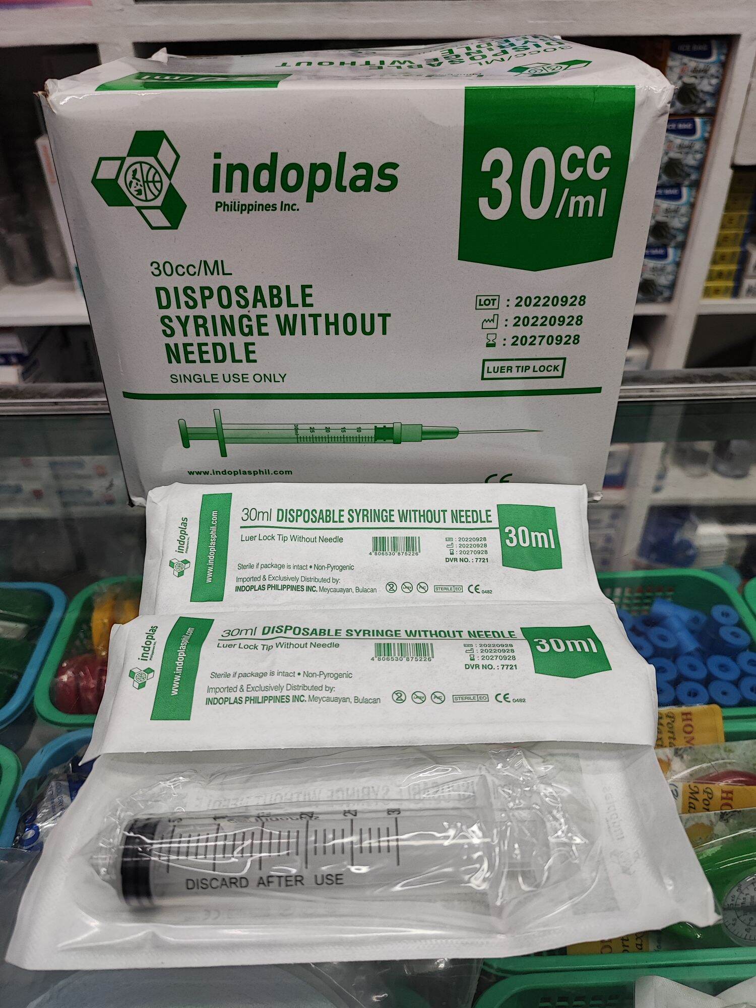 30 cc/ml Syringe (Sold per piece) - Indoplas - MEDICAL SYRINGE 30cc ml | Lazada PH