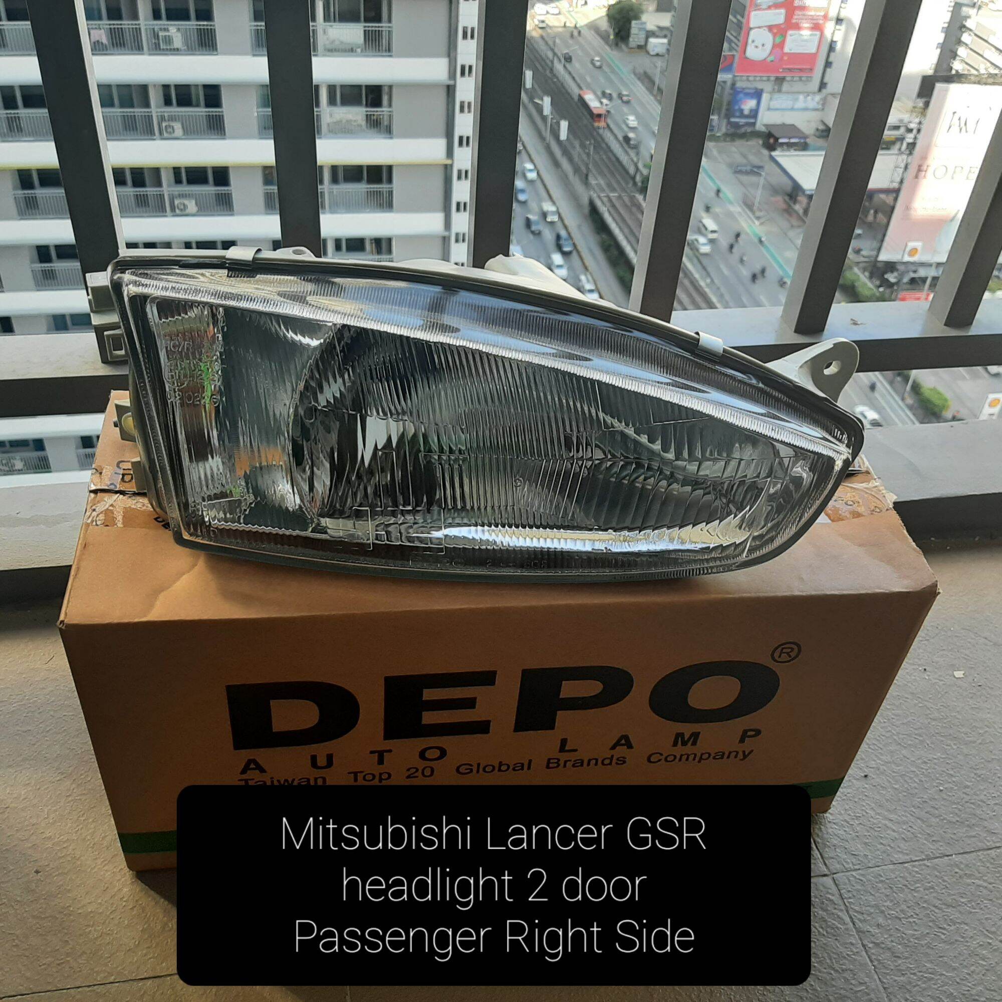 Headlight Mitsubishi Lancer GSR 2 door - anybyear model Passenger Right ...