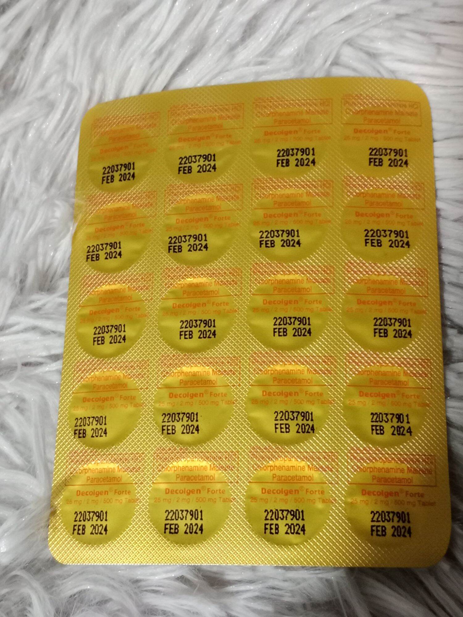 Decolgen forte tablet 20 tablets per pad | Lazada PH