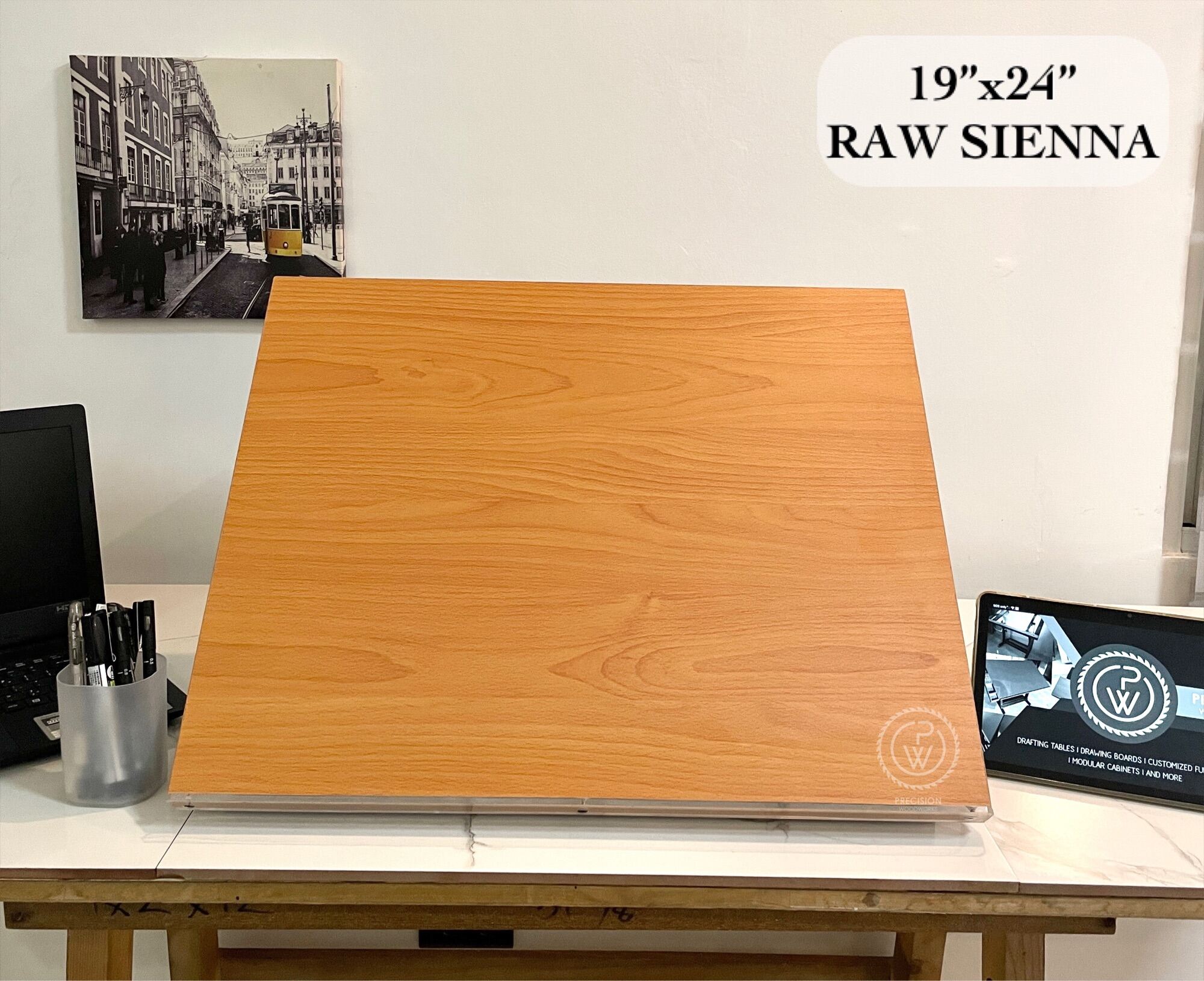 19”x24” PORTABLE DRAFTING BOARD | PRECISION WOODWORKS | DRAWING BOARD ...
