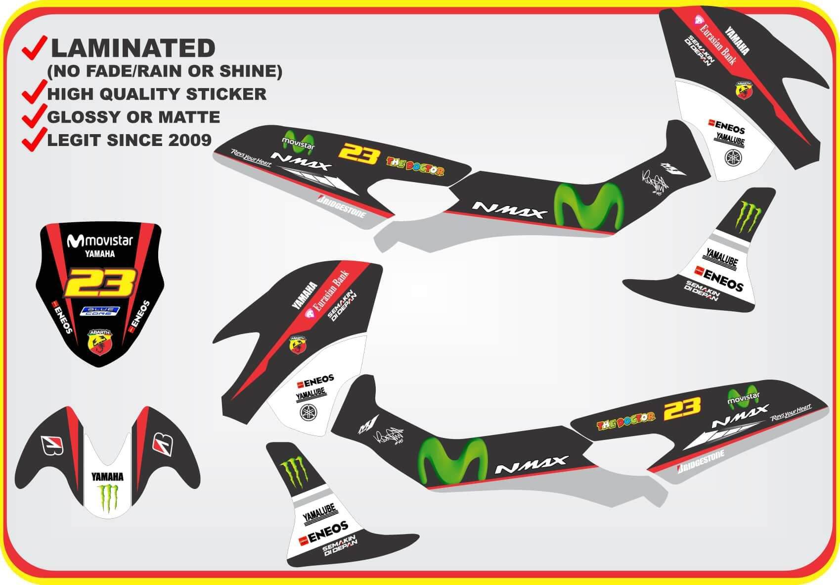 DECALS GLOSS & MATT LAMINATED FOR NMAX V1 V2 | Lazada PH