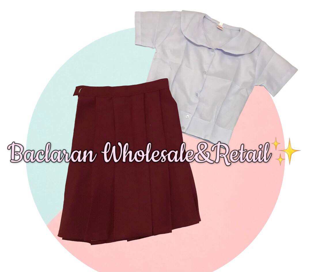 Terno Blouse & Skirt Maroon School Uniform | Lazada PH