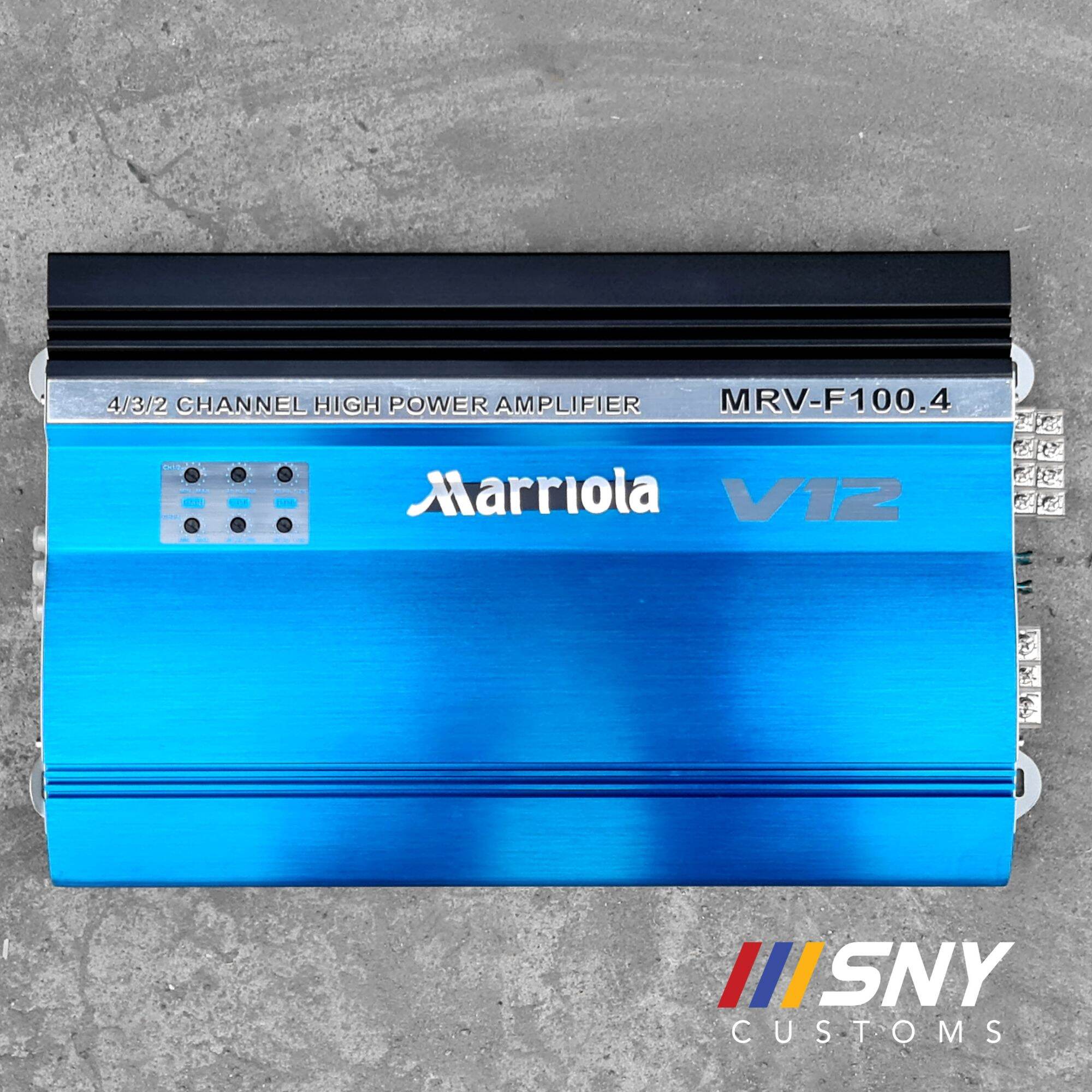 V12 4/3/2 Power Amplifier Mrv-F100.4 1600 watts 3ch setup with ...
