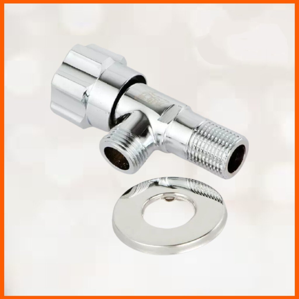 Stainless Steel Angle Valve Multi-layer Plating 1/2 x 1/2 and 1/2 x 3/8 ...