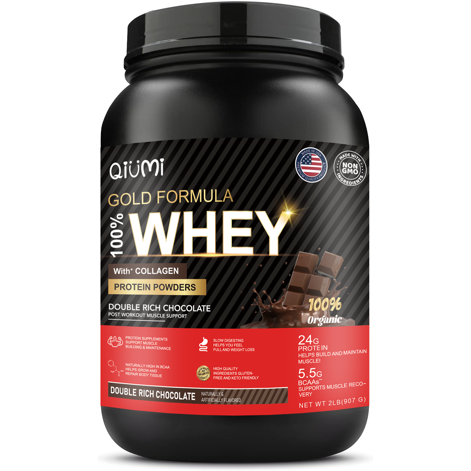 QIUMI Whey Protein Powder Supports Muscle Recovery and Growth Muscle ...