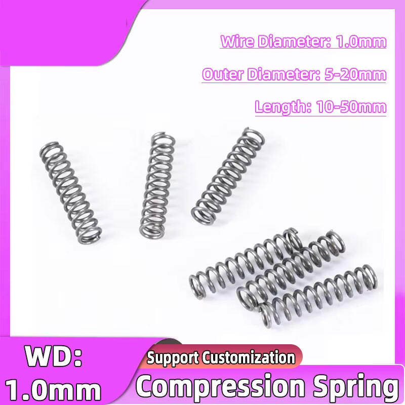 5PCS Compression Spring Return Spring Steel Pressure Springs Tool WD 1 ...