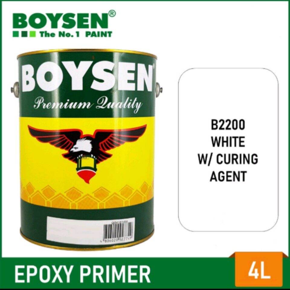 BOYSEN EPOXY PRIMER W/ CURING AGENT 1GALLON PINTURA PANG BAKAL NA ...