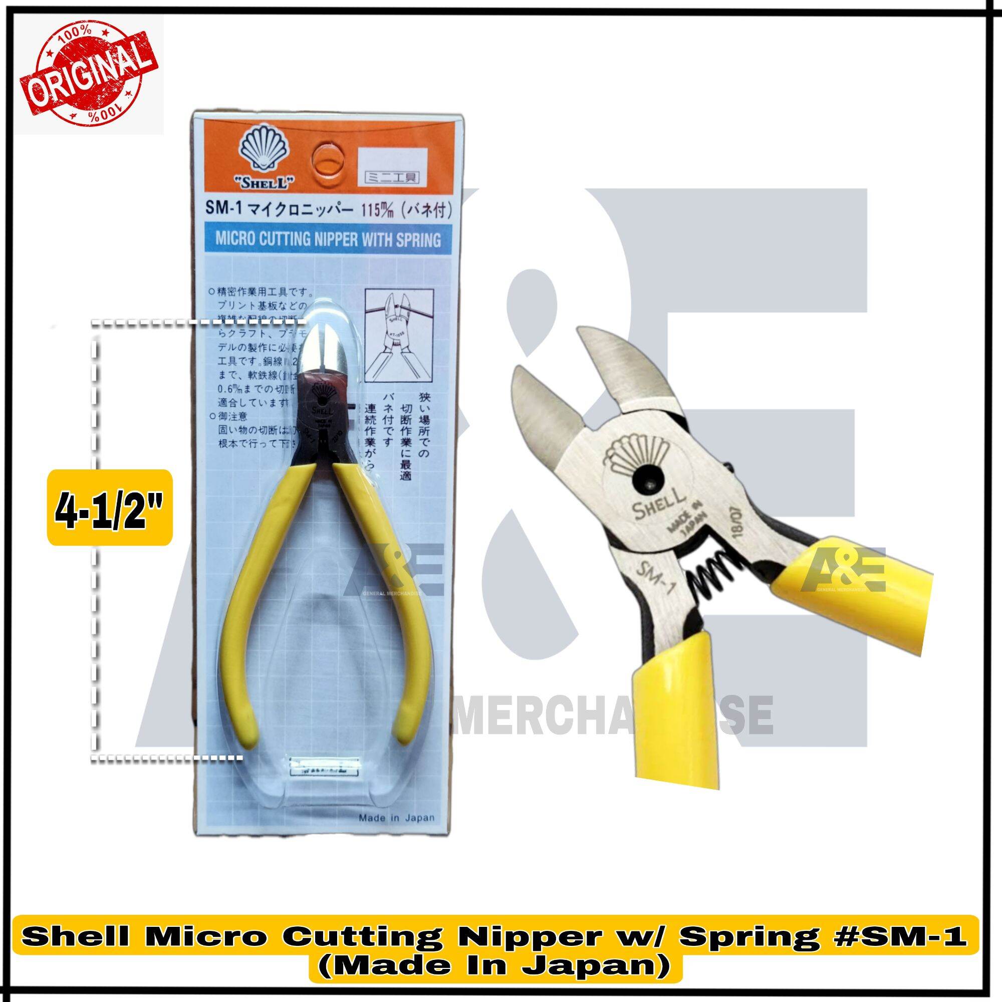 Shell Micro Cutting Nipper w/ Spring 4-1/2" # SM-1 (Made in Japan) | Lazada PH