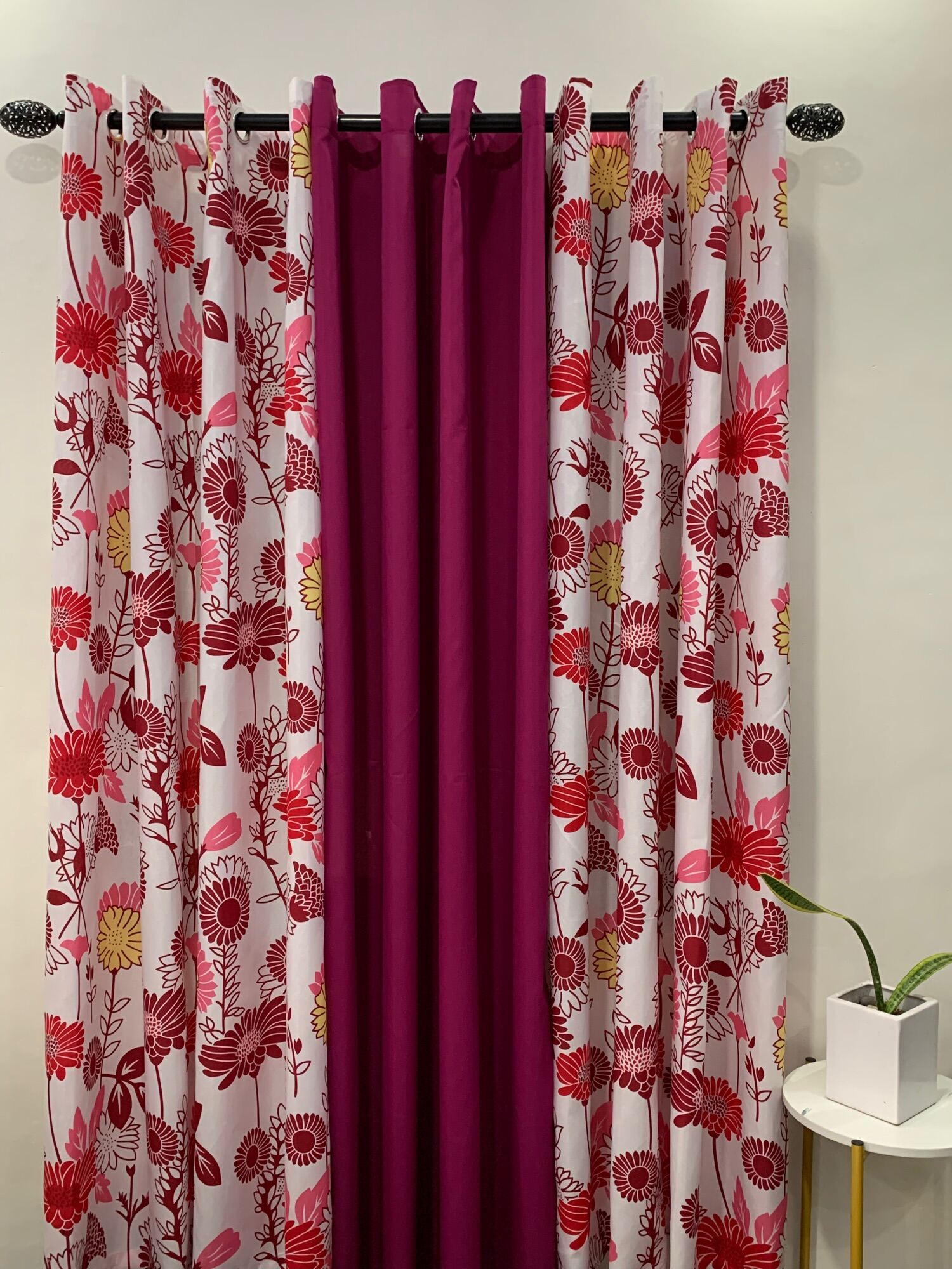 Viva Magenta Opulent elegant ring curtains | Lazada PH