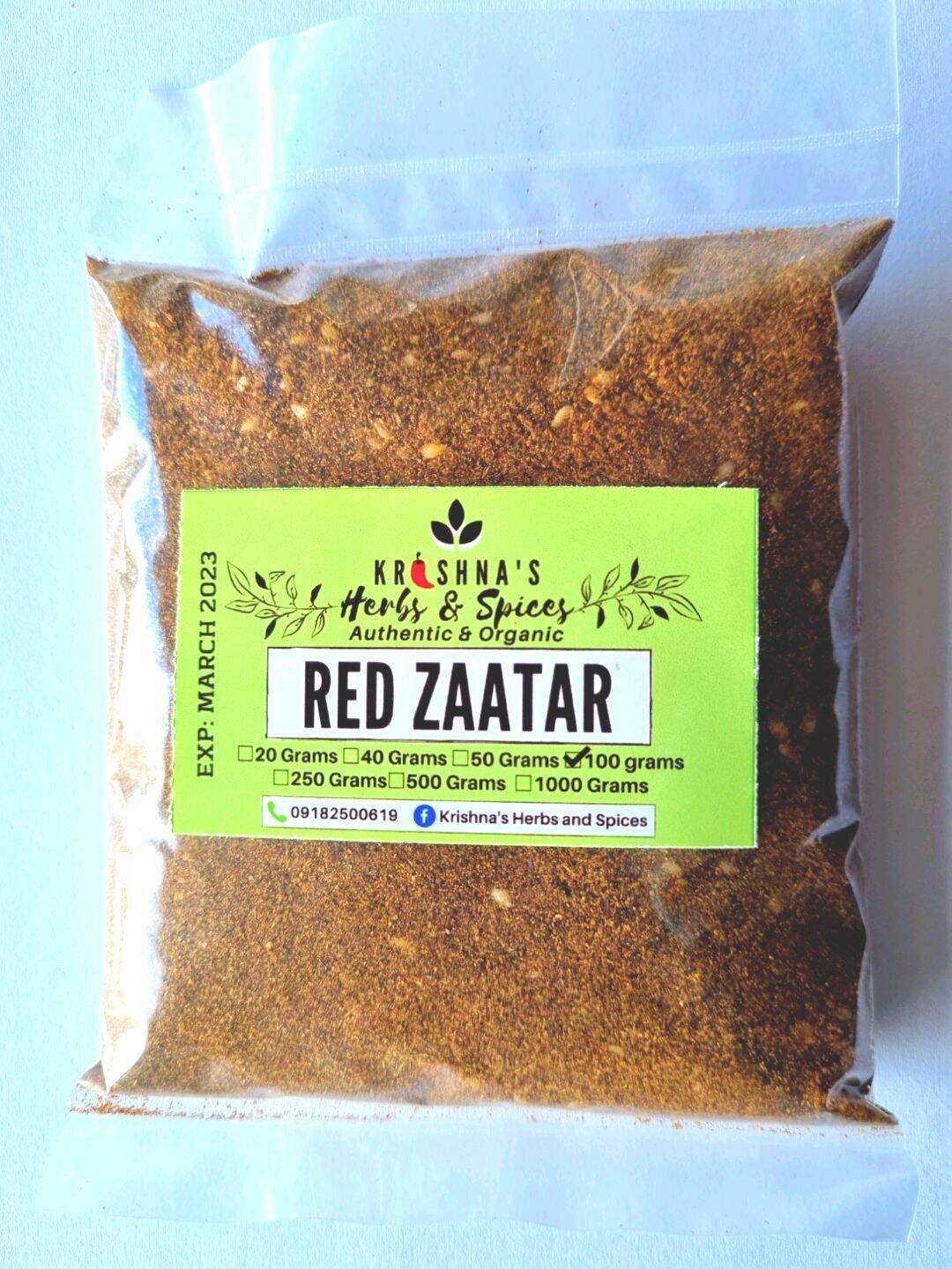 Authentic Red Zaatar 100 grams | Lazada PH