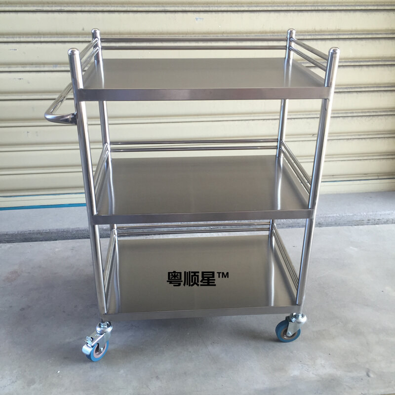 Stainless Steel Hospital Cart Fixed Surgery Cart Beauty Cart Instrument ...