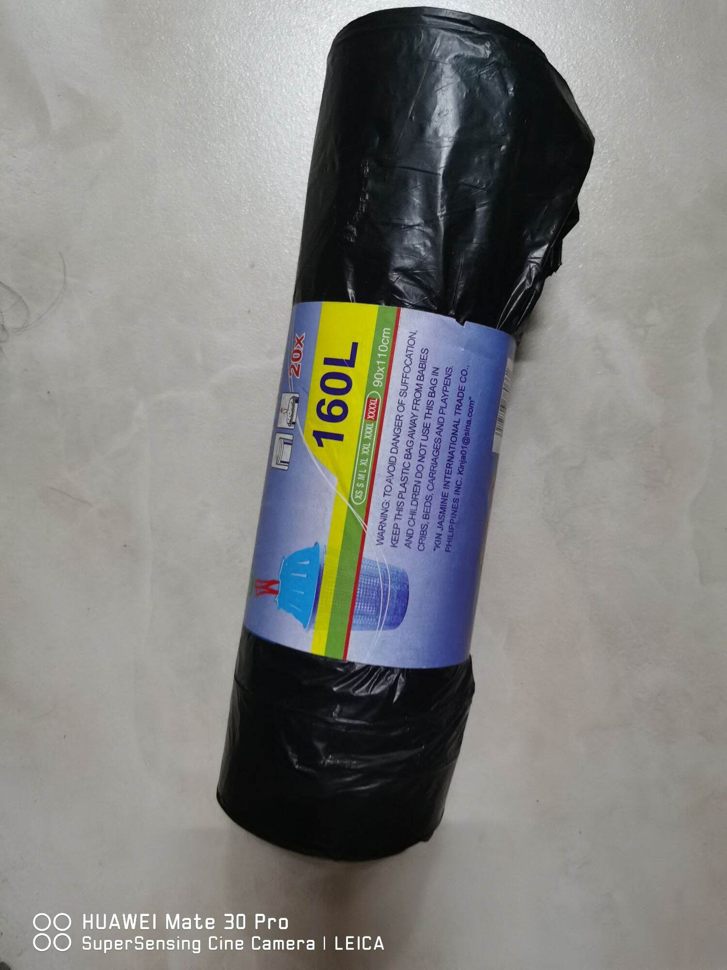 Trash bag with drawstring pull tie 100L 70L 60L 20L | Lazada PH