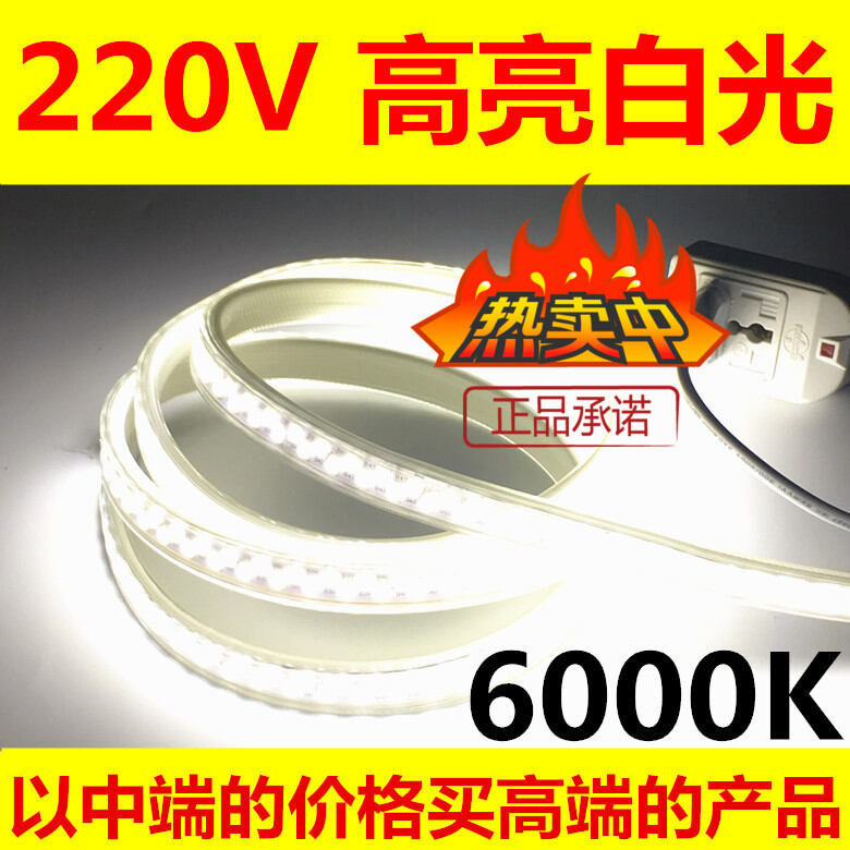 220V Double Row Bright 5630 High Voltage Light Bar Living Room Ceiling ...