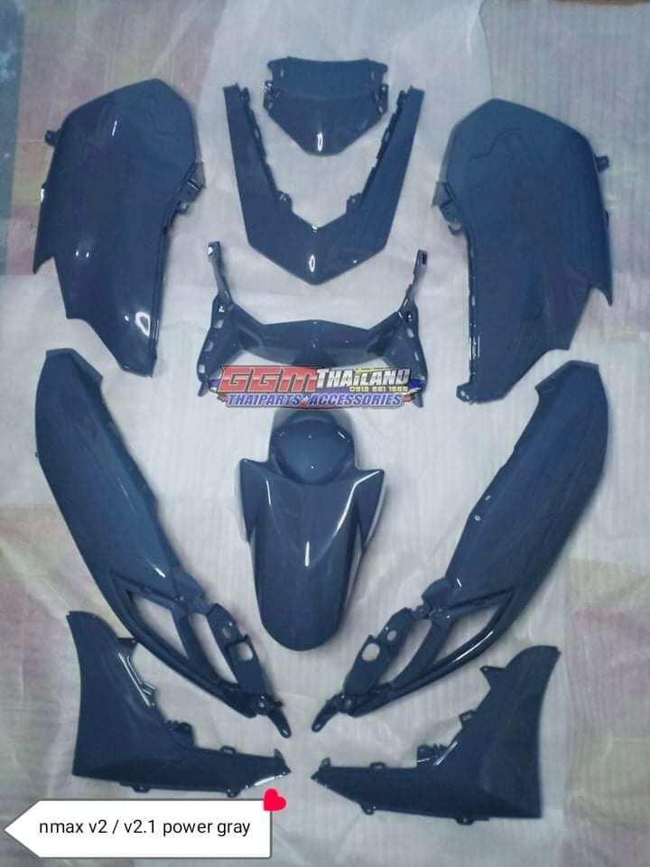 NMAX V2 POWER GRAY SET FAIRINGS 10PCS ORIGINAL YAMAHA GENUINE PARTS ...