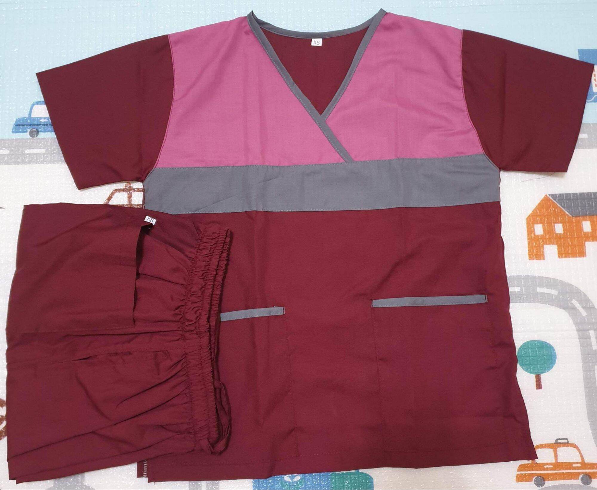 Scrub Suit Set | Pair | Tetoron Fabric | LARGE | Lazada PH