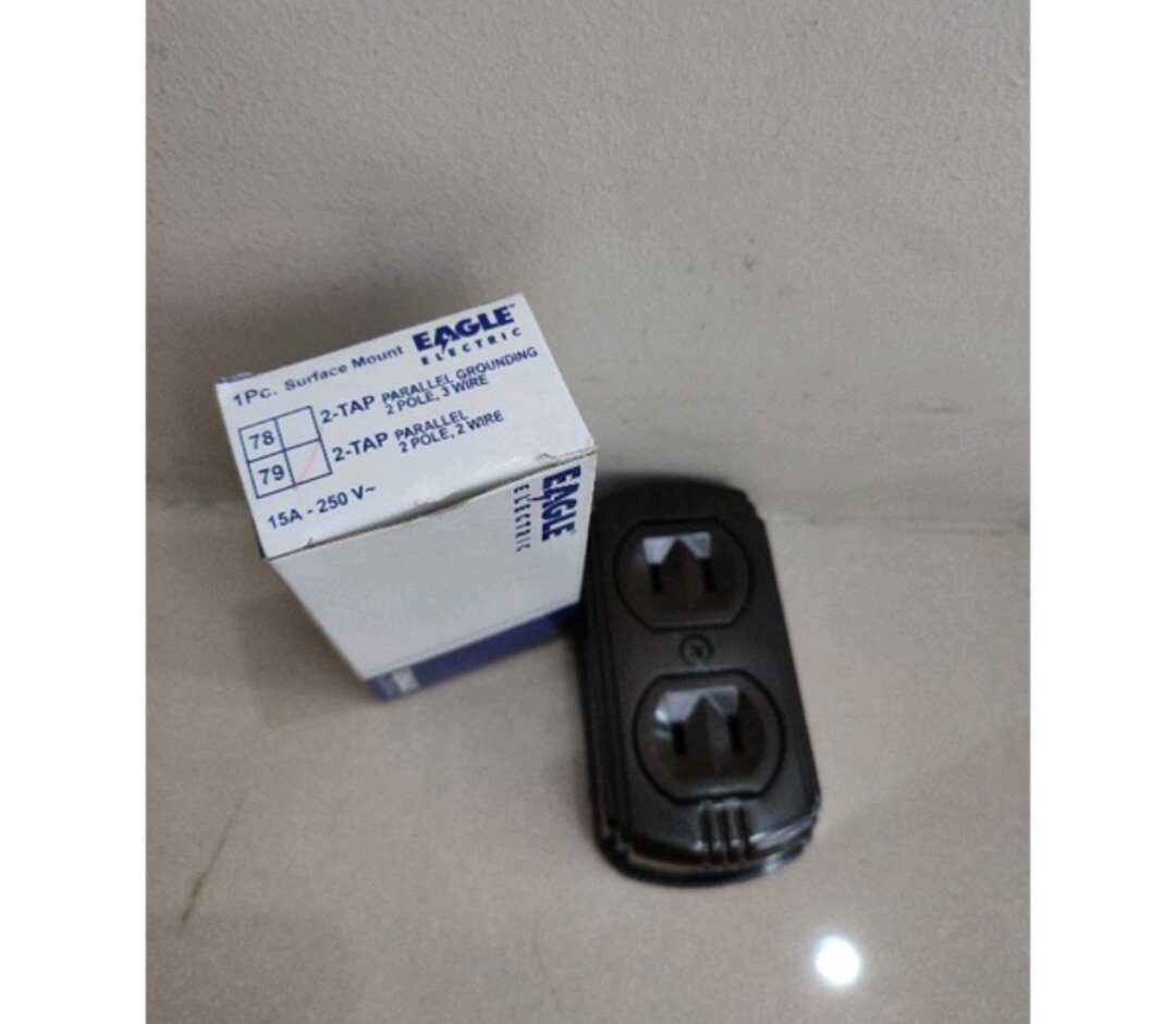 original eagle brand heavy duty outlet 2gang | Lazada PH