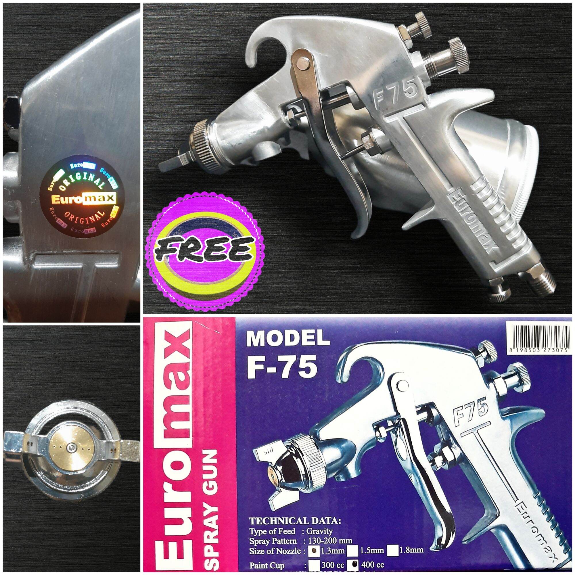 Euromax F-75 Gravity Type Spray gun | Lazada PH