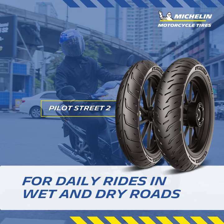 MICHELIN PILOT STREET 2 MOTORCYCLE TIRES | Lazada PH