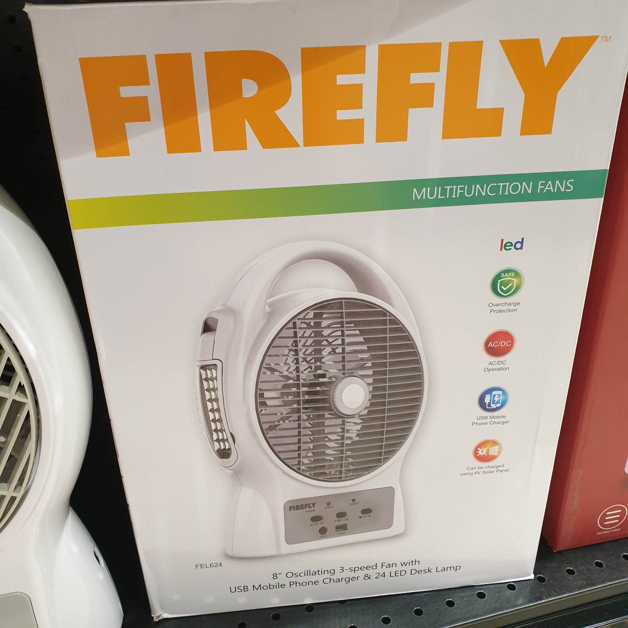 FIREFLY RECHARGEABLE fan SOLAR RECHARGEABLE | Lazada PH