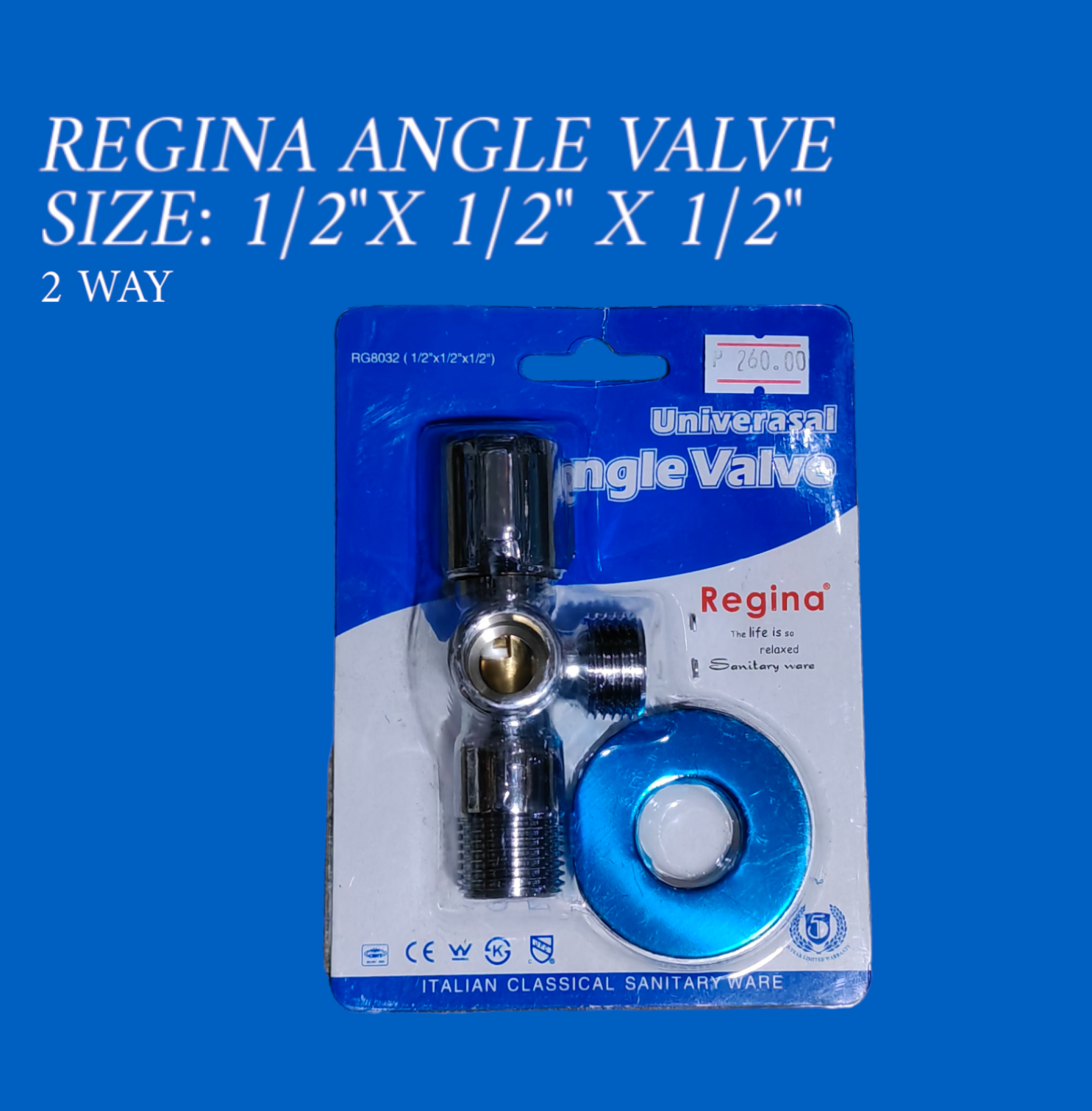 REGINA Angle Valve 2 way 1/2" x 1/2" | Lazada PH