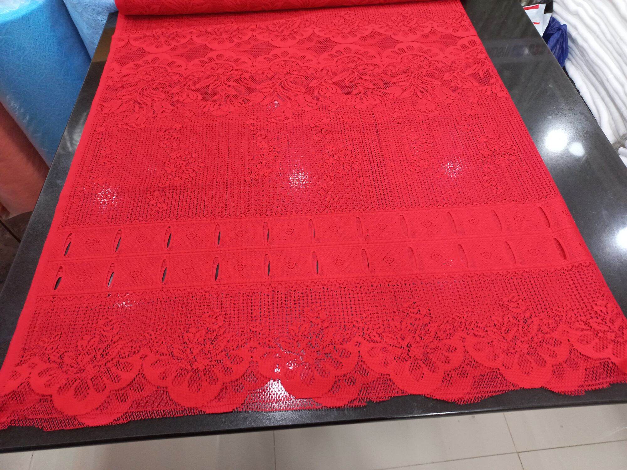 TELA LACE SCALLOP BUTAS DESIGN PERYARD (60 INCHEs WIDTH) | Lazada PH